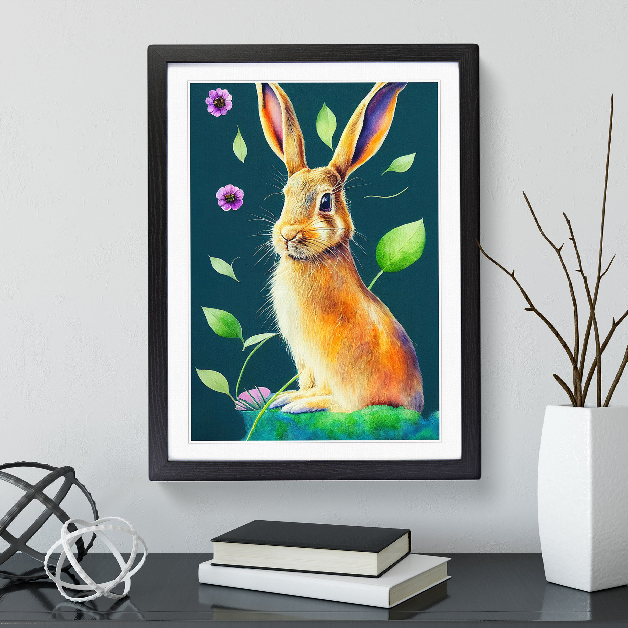 Brambly Cottage Magnificent Hare - Picture Frame Graphic Art | Wayfair ...