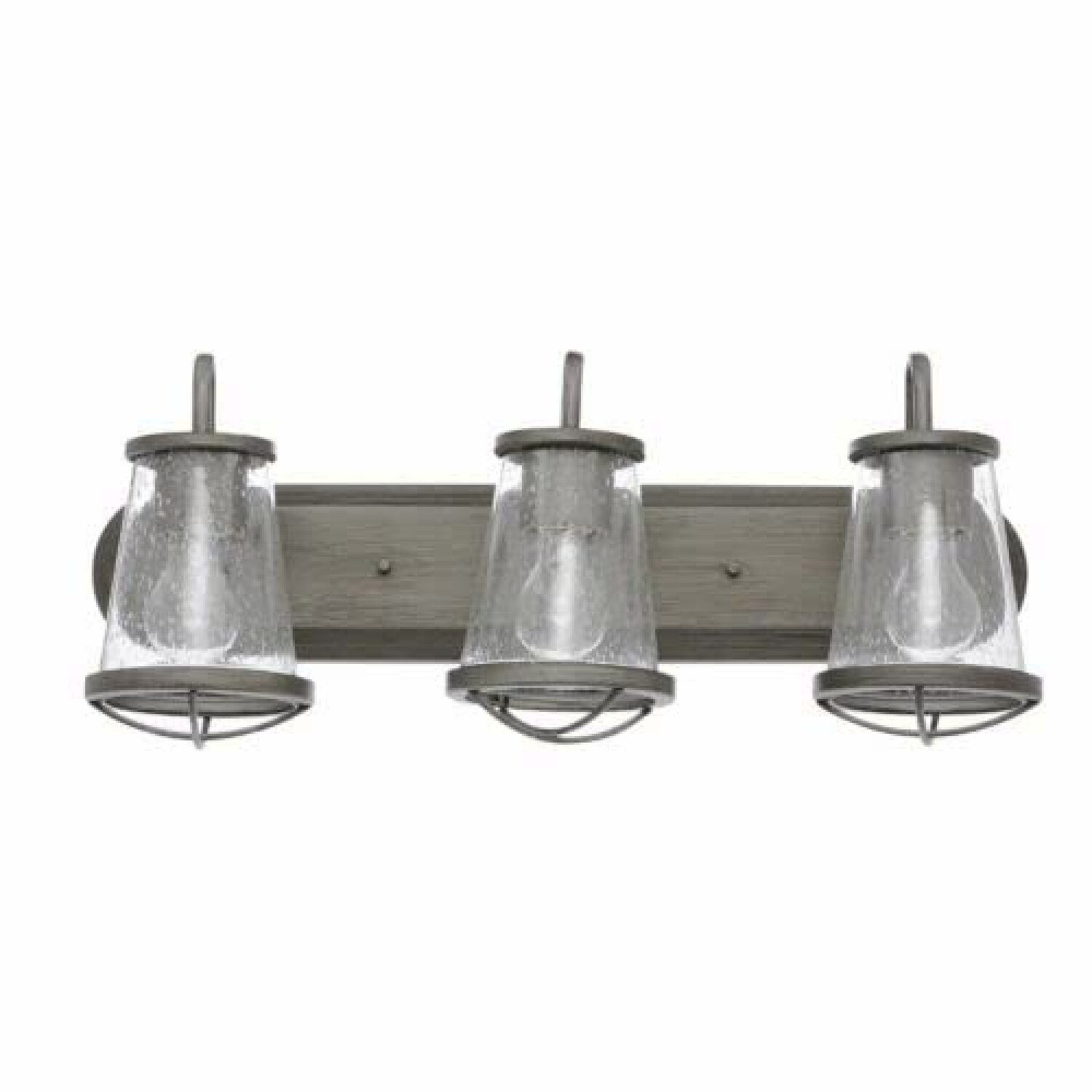 17 Stories Georgina Steel Industrial 3-Light Bathroom Vanity Fixture ...