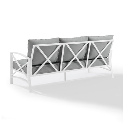 Wade Logan® Marple 79'' Metal Outdoor Patio Sofa & Reviews | Wayfair