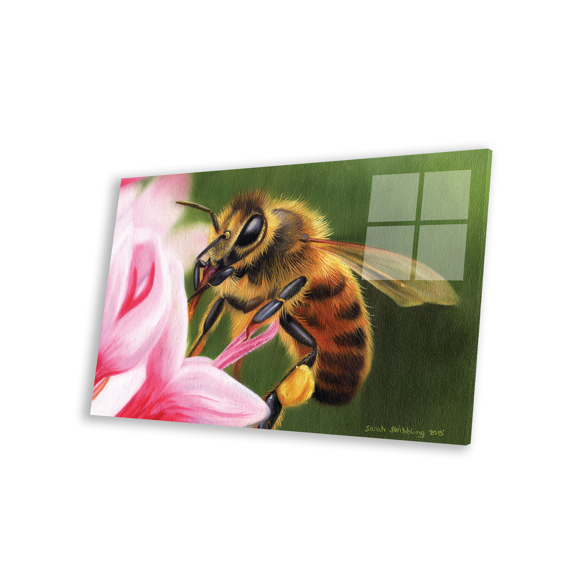 Ebern Designs Abeille à miel sur plastique / acrylique par Sarah ...