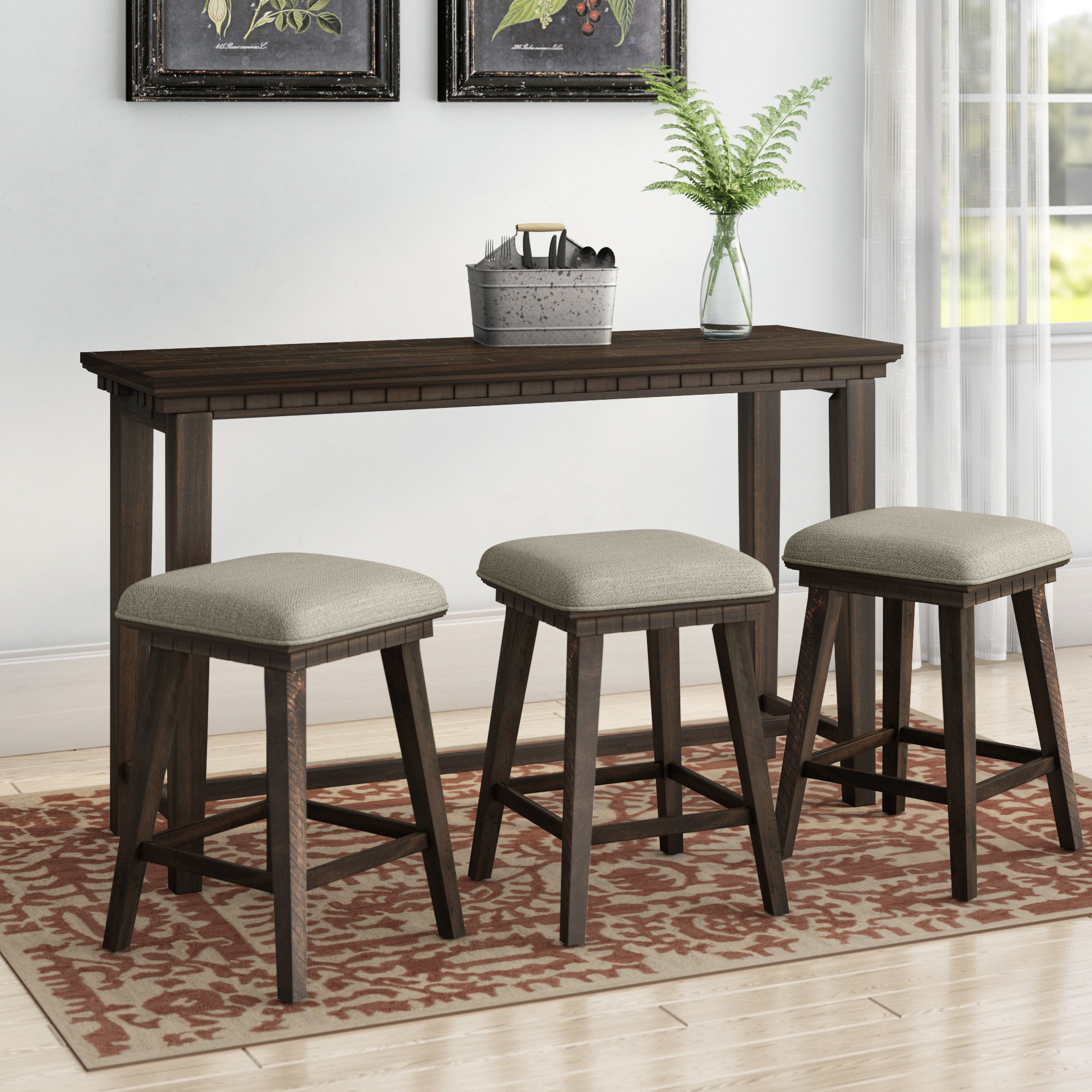 Union Rustic Kristel Multi-purpose 4 Piece Pub Table Set & Reviews ...