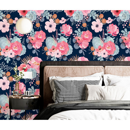 Wayfair | Blue Floral & Botanical Wallpaper You'll Love in 2023