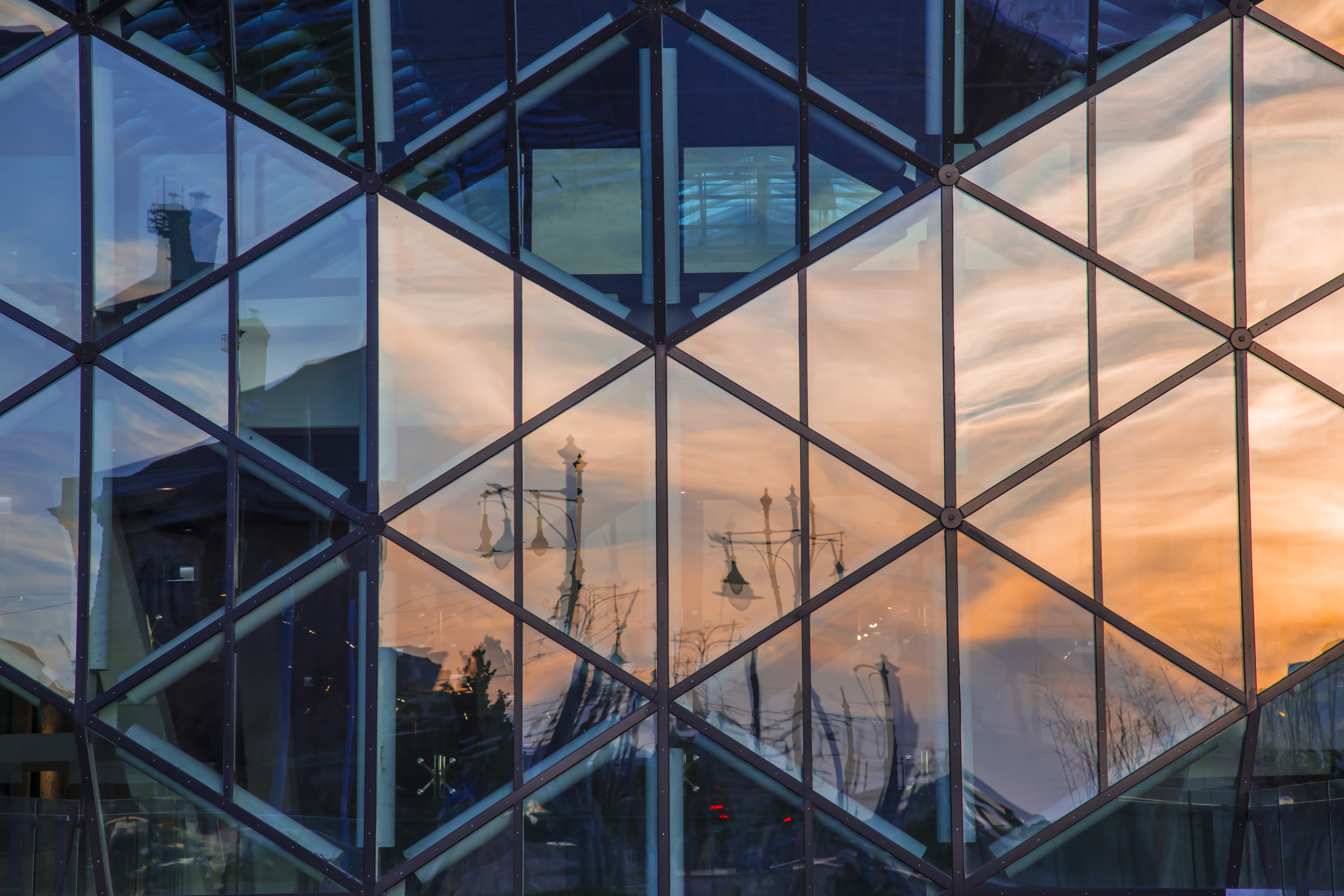 Hokku Designs Modern Office Building - Wrapped Canvas Photograph | Wayfair