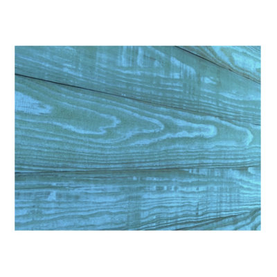 Porpora 45” X 5” Peel And Stick Wooden Wall Panelling Slats Light Blue ...