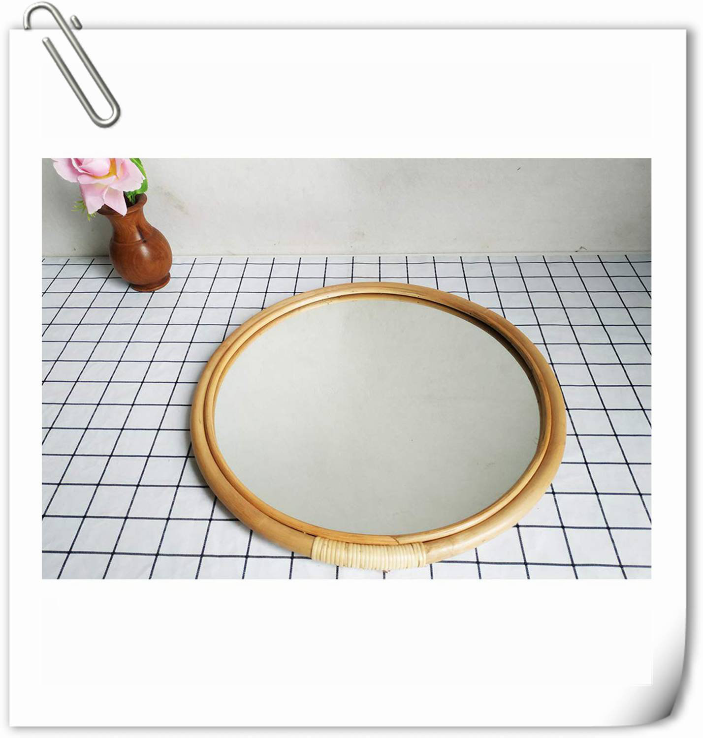 Bay Isle Home™ Rattan Circle Wall 16 Inch Round Dressing For Entryways ...