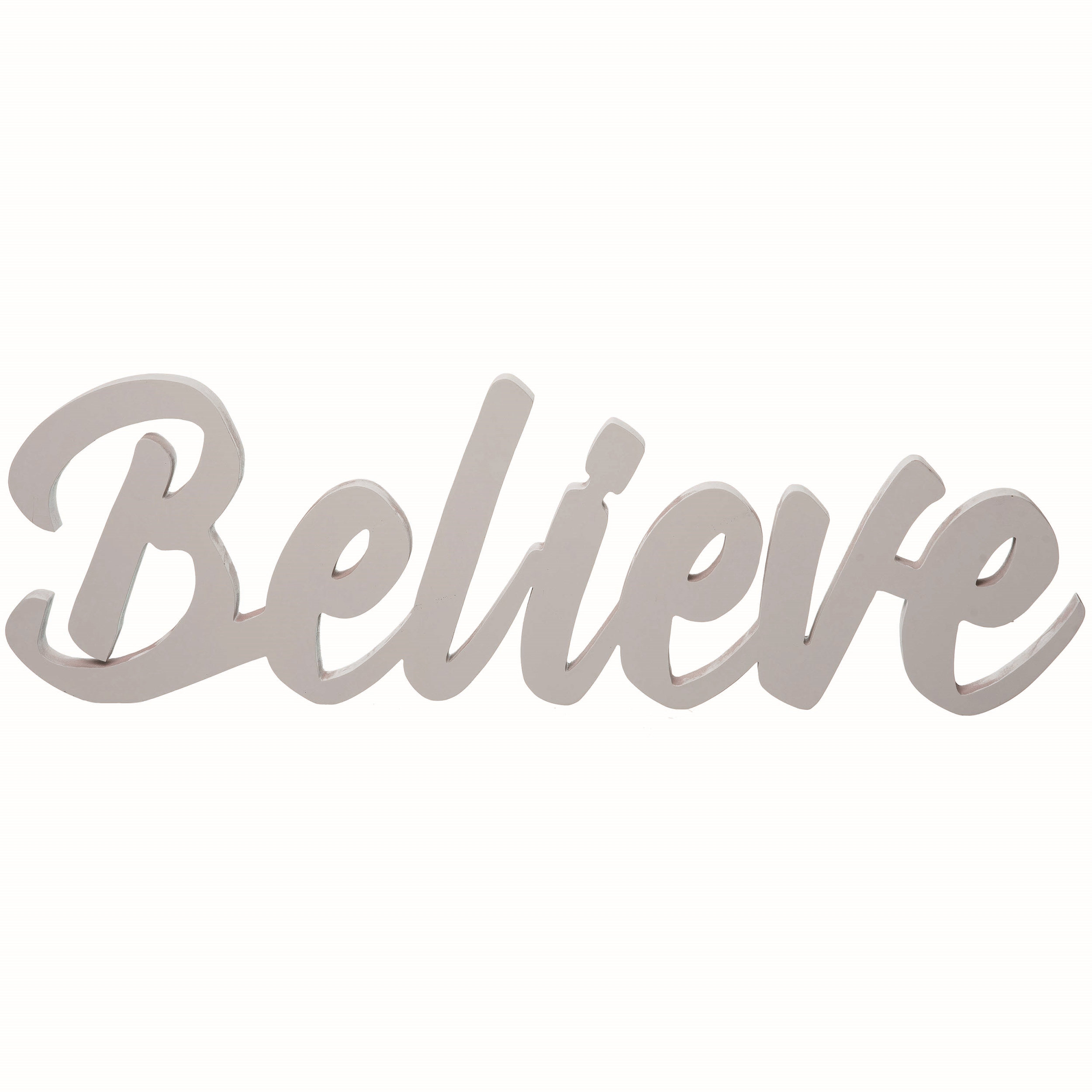 The Holiday Aisle® Wood Shaped Word Decor | Wayfair
