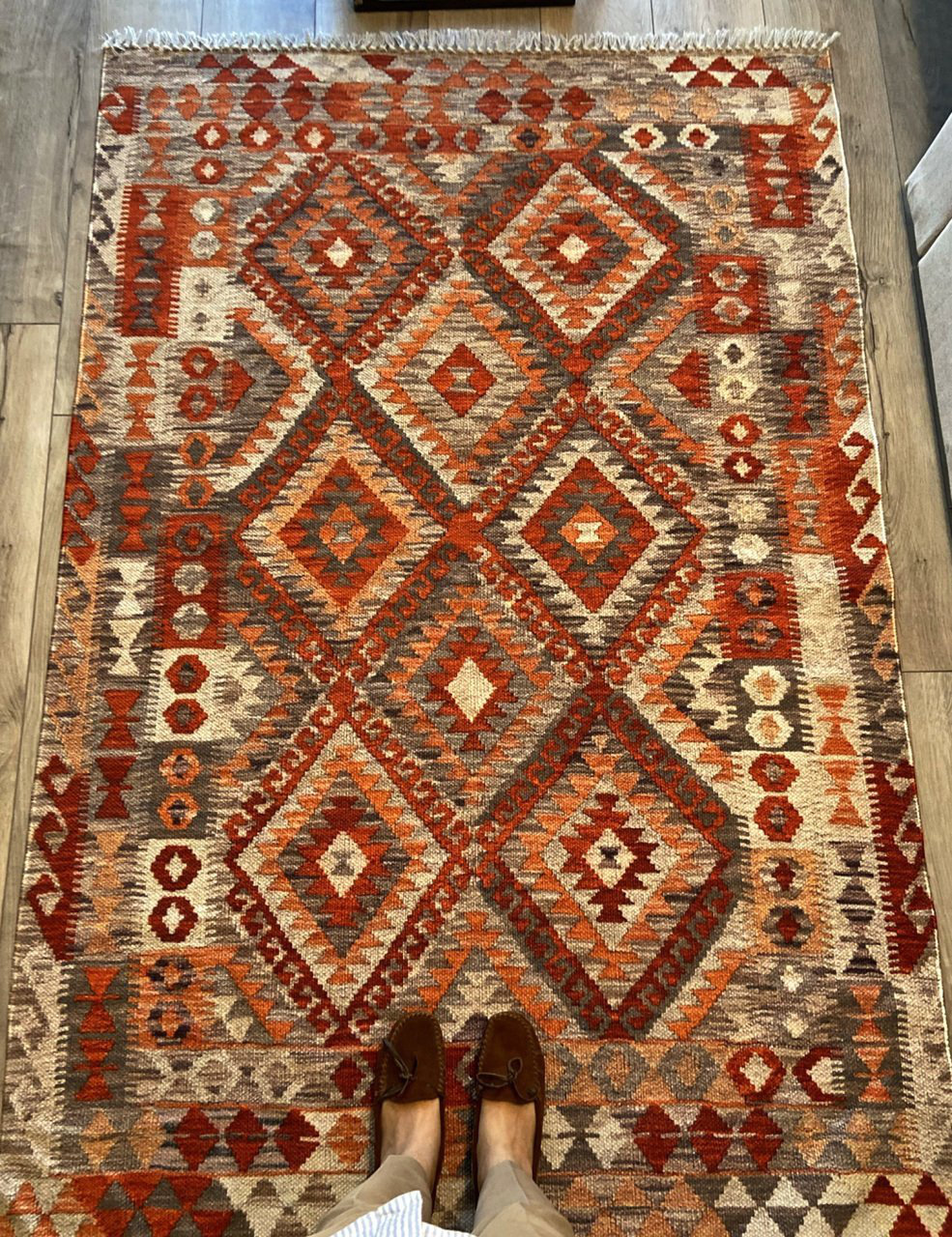 Bungalow Rose Cotton Multicolor Authentic and Ethnic Pattern Rug | Wayfair