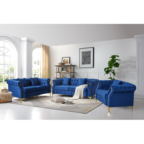 Velvet Living Room Sets & Sofas You'll Love | Wayfair