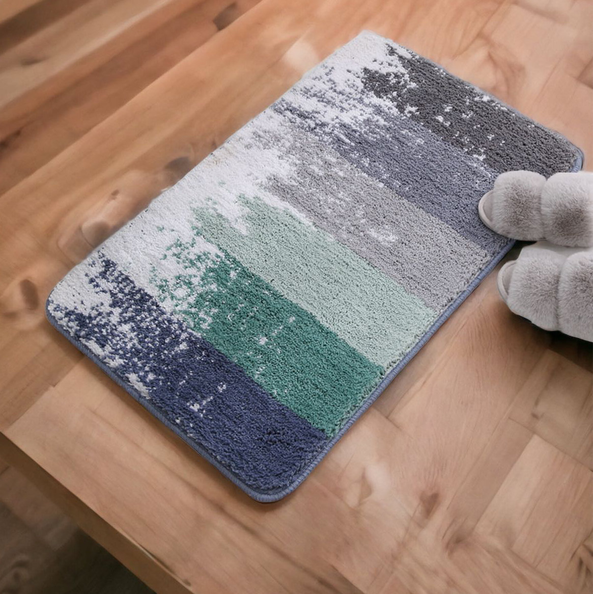 Orren Ellis Wortha Abstract Bath Rug | Wayfair