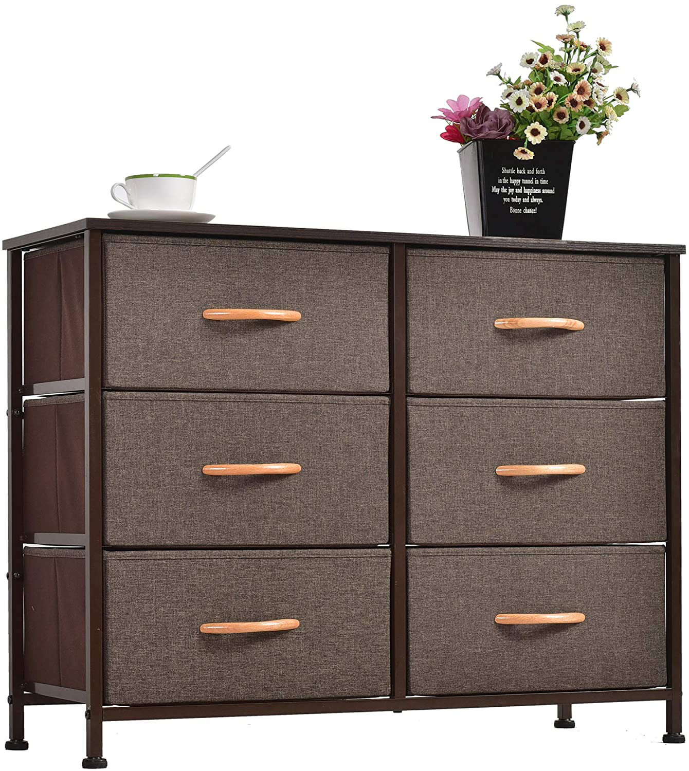 Rebrilliant Dresser Closet With 6 Drawers, Storage Tower Unit For ...
