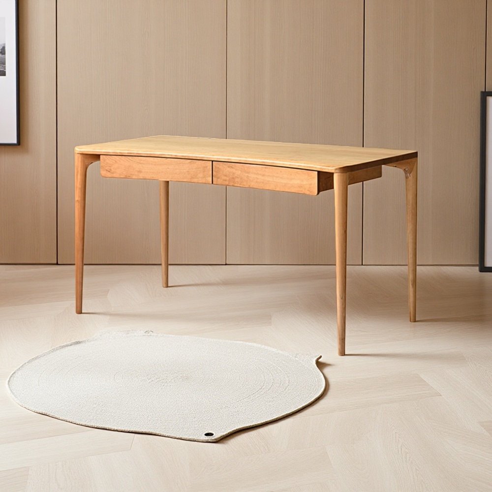 Hokku Designs Minimalist style curved desk | Wayfair