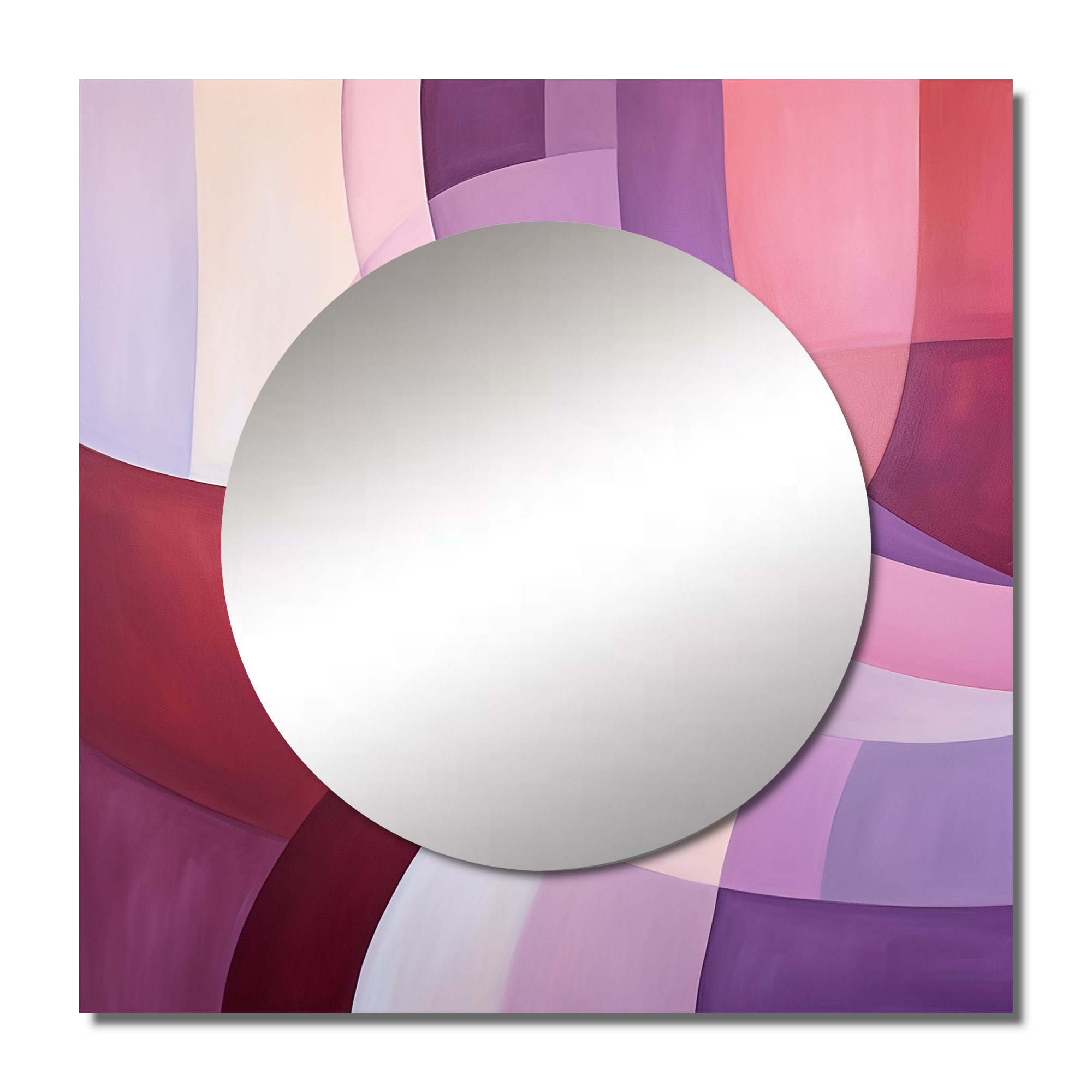 East Urban Home Gracin - Mauve Motion Abstract Shapes I Abstract Shapes ...