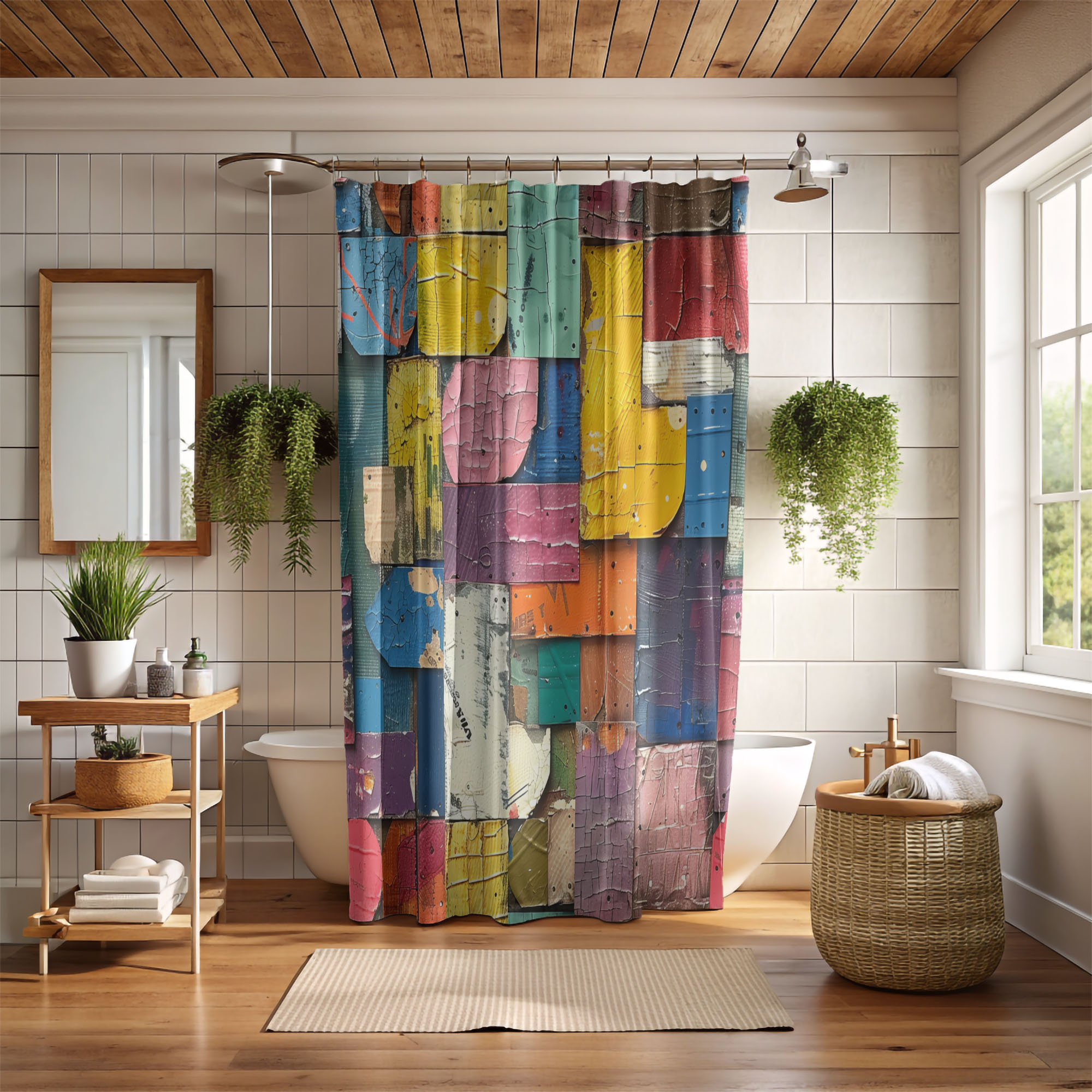 Ivy Bronx Spry Blend - Premium Shower Curtain | Wayfair
