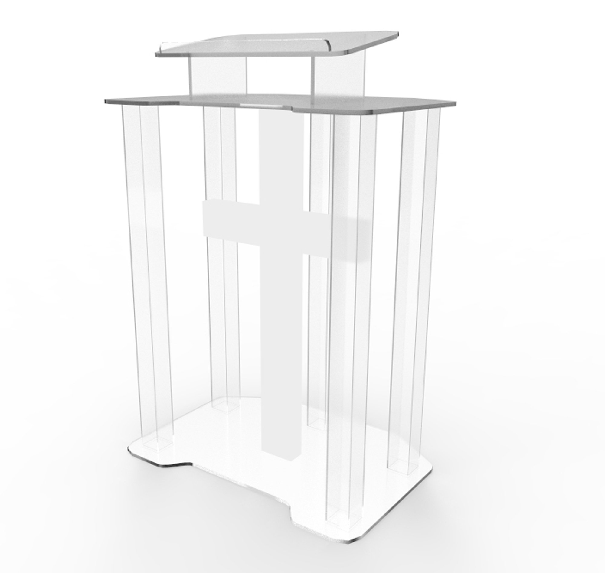 Fixturedisplays® Sssembled Acrylic/Lectern/Pulpit/Lucite/Plexiglass ...