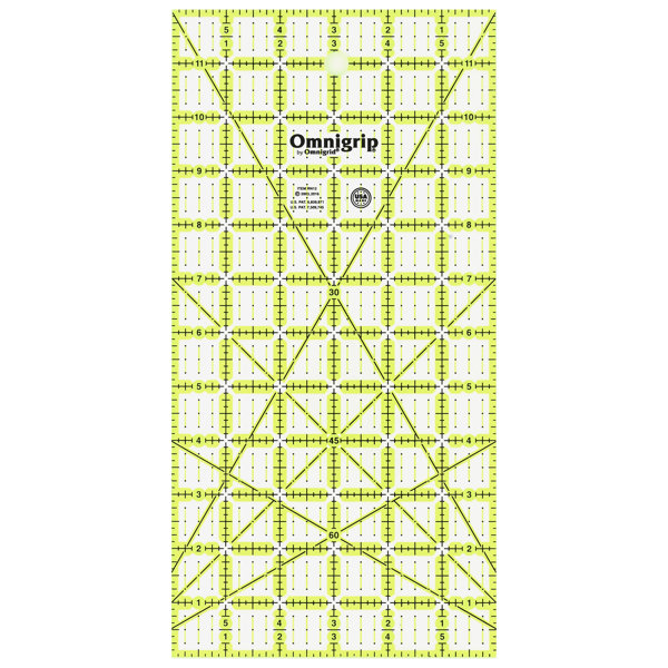 Omnigrid Omnigrip 6" x 12" Non-Slip Rectangle Quilting Ruler & Reviews ...