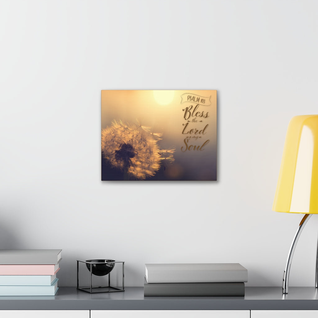 Trinx Bless The Lord Psalm 103 Bible Verse Canvas Christian Wall Art ...
