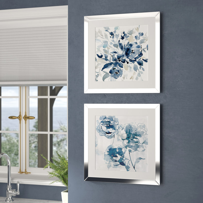 Lark Manor™ Indigo Garden I by Carol Robinson - 2 Piece Picture Frame ...