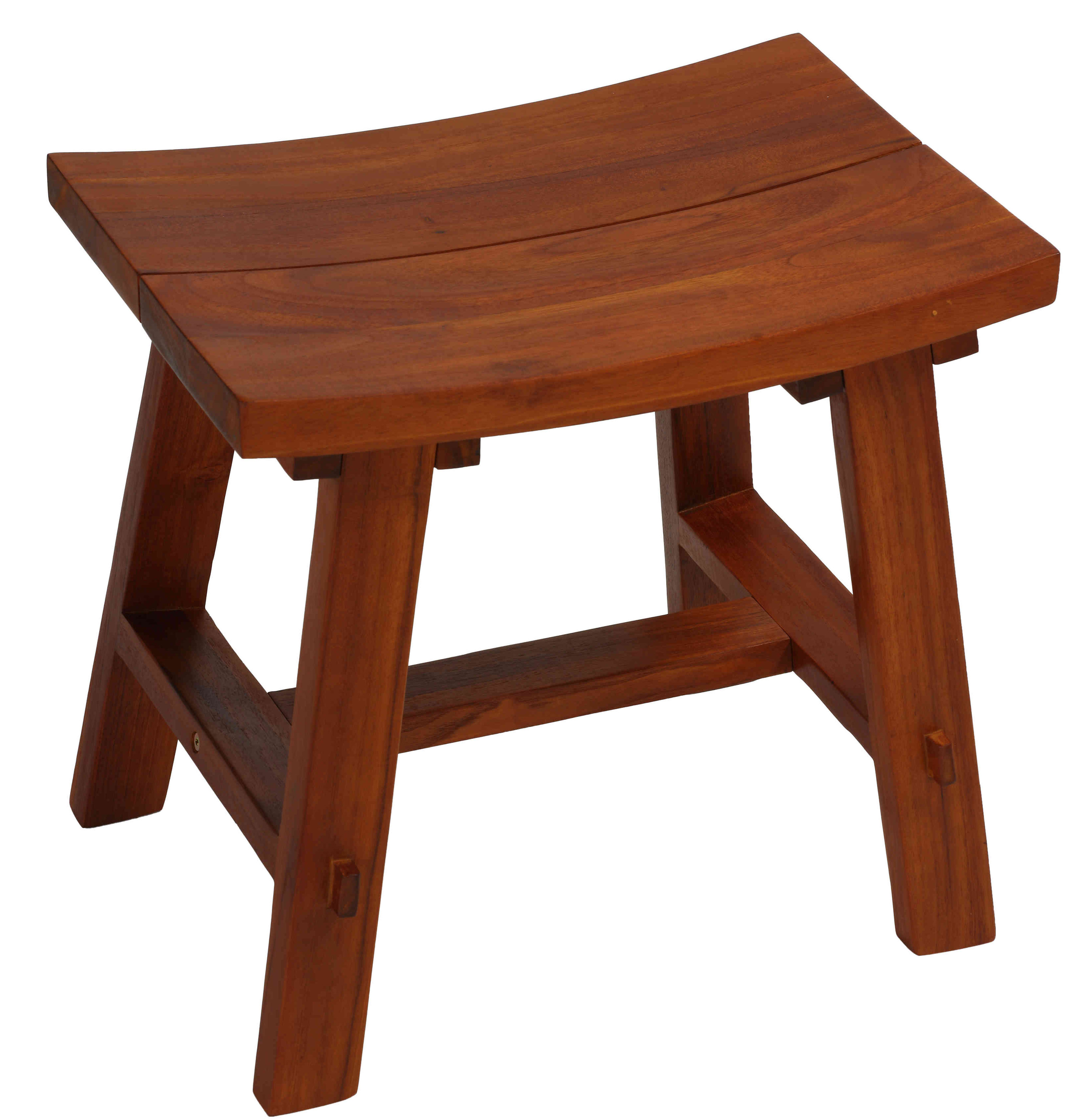 Winston Porter Matik Solid Wood Accent Stool | Wayfair