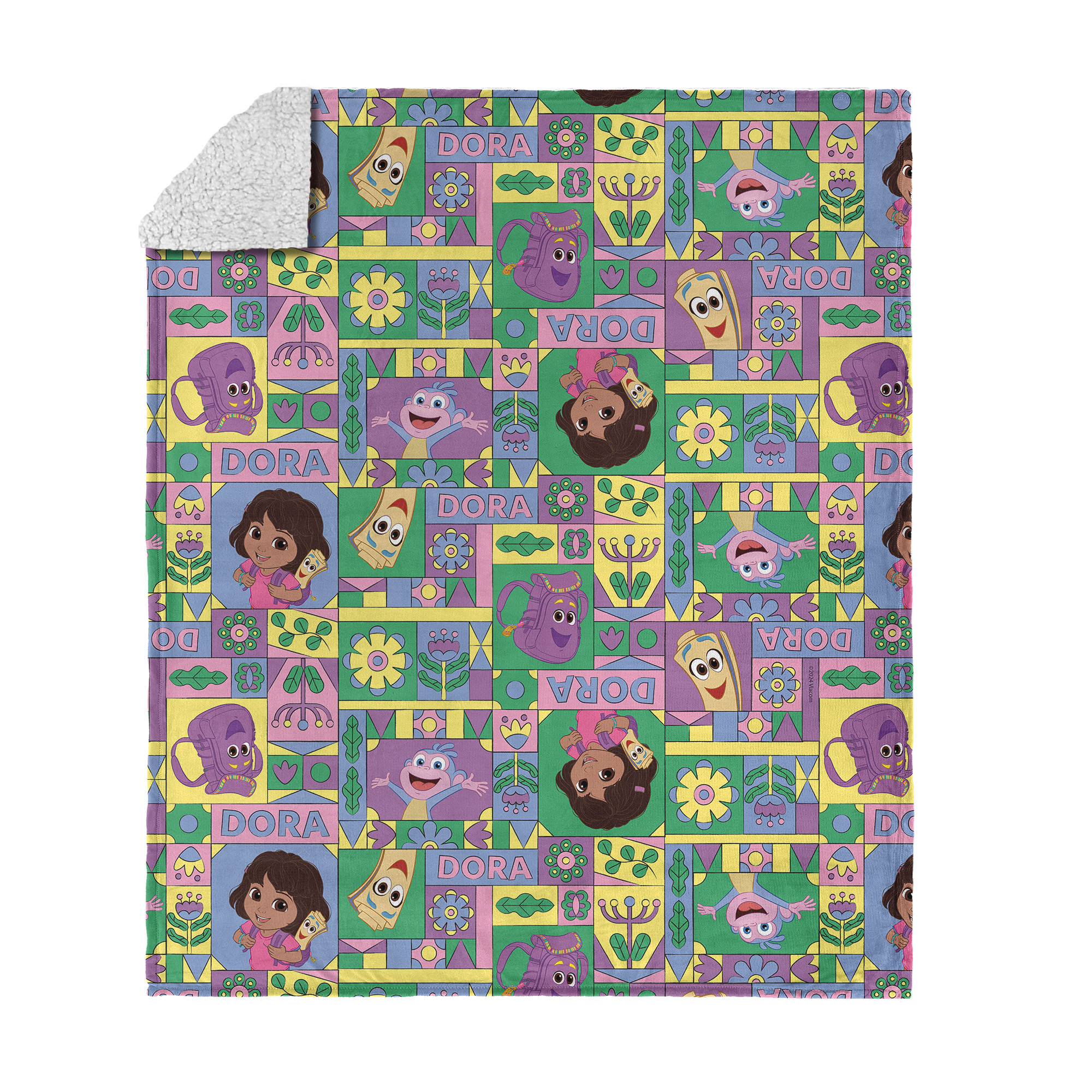 Northwest Dora the Explorer Dora & Friends Collage Touch Sherpa Throw ...