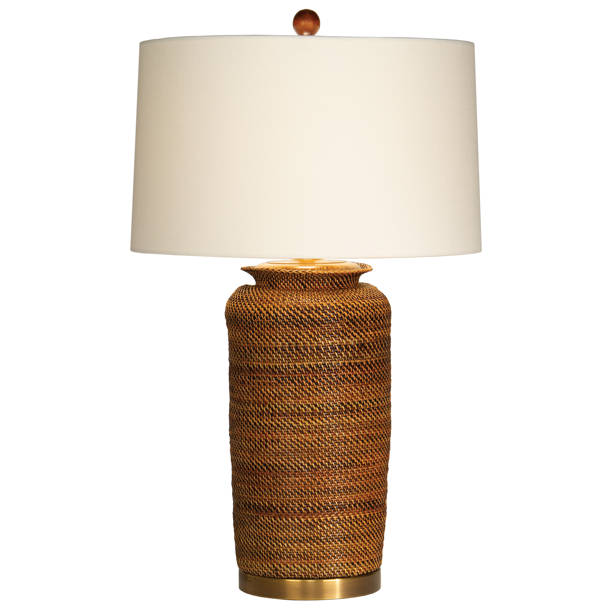 The Natural Light Bali Wicker/Rattan Table Lamp | Wayfair