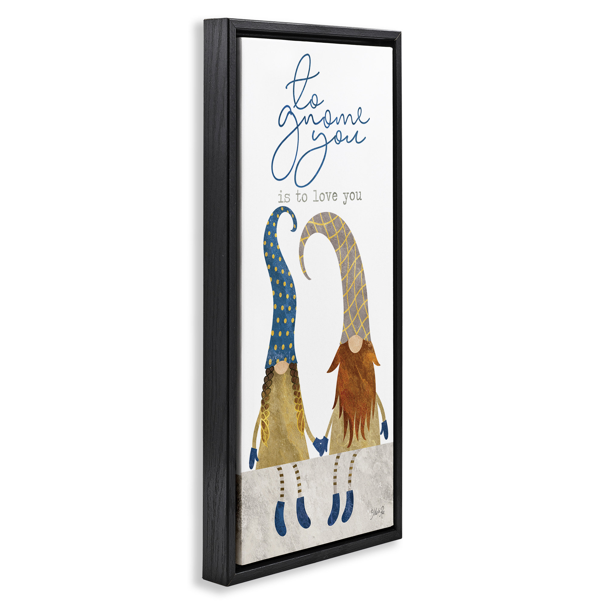 Trinx To Gnome You Classic Phrase Pun Framed Floater Canvas Wall Art by ...