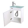 ECLIFE 18.4" Wall Mounted Single Bathroom Vanity Set with Faucet ...