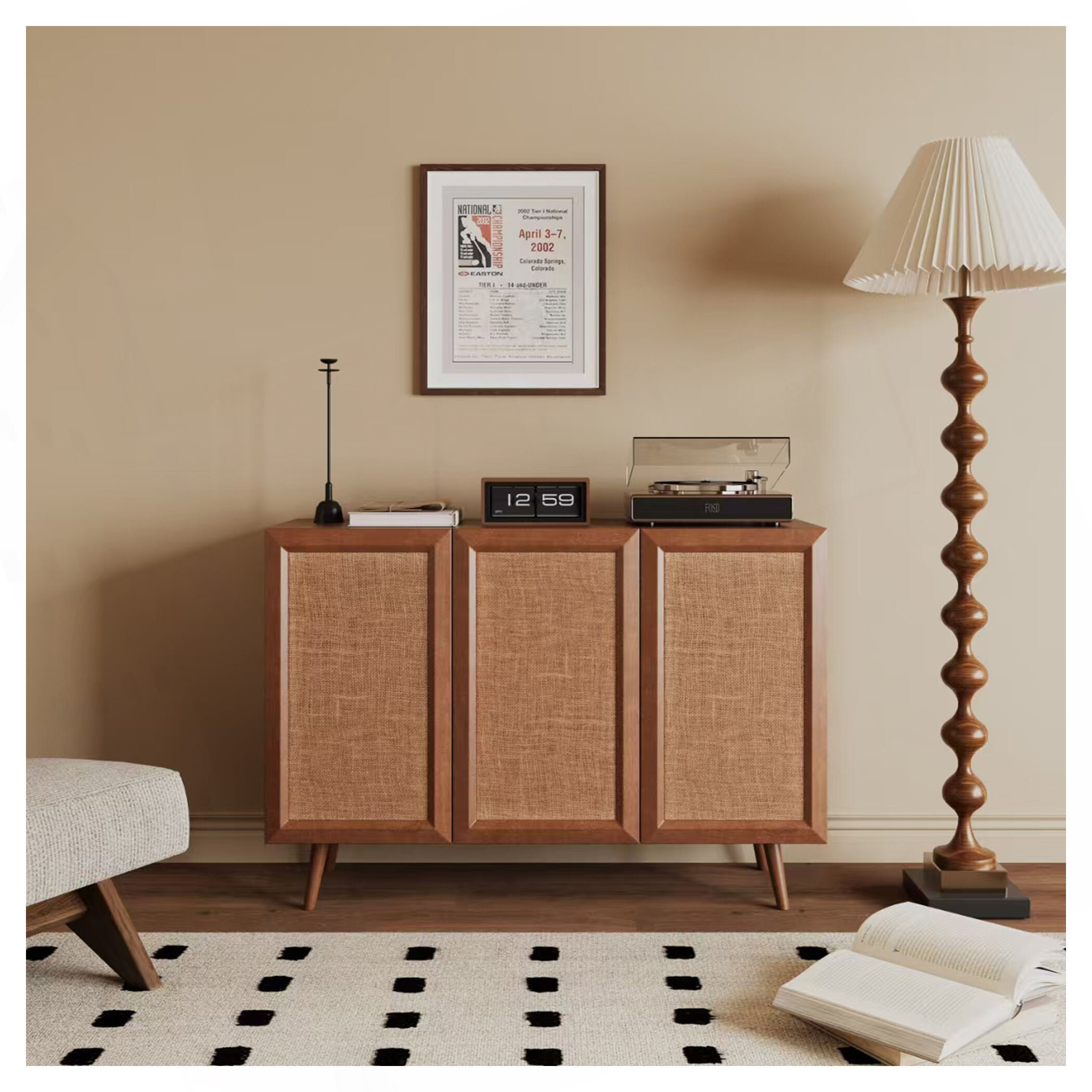 Ivy Bronx Entryway Storage Media Console Farmhouse Tv Stand Accent ...