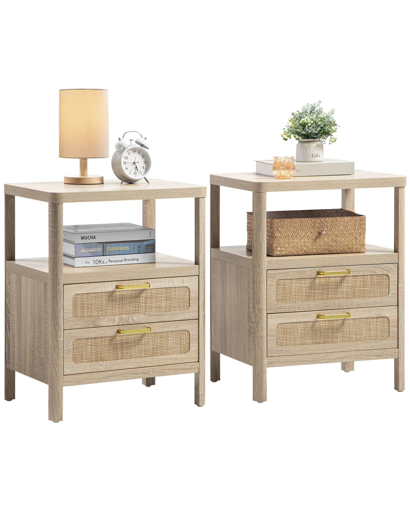 Bay Isle Home™ Arc-Shaped Vineman 2 - Drawer Nightstands - Wayfair Canada
