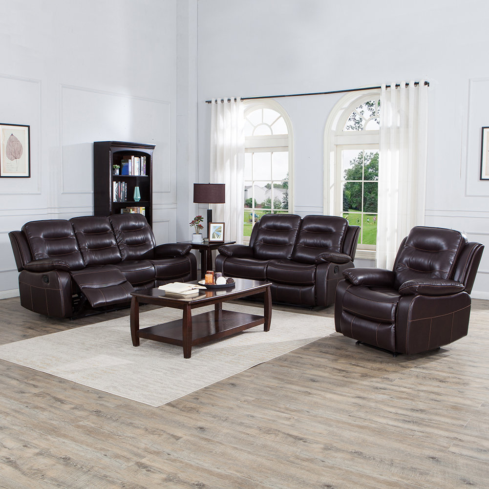 Wildon Home® Zarah 3 Piece Standard Living Room Set | Wayfair