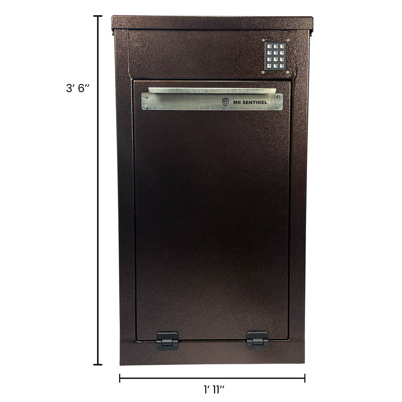 MB Sentinel Dual Door Insert 24 in x 42 in Aluminum Package Drop | Wayfair
