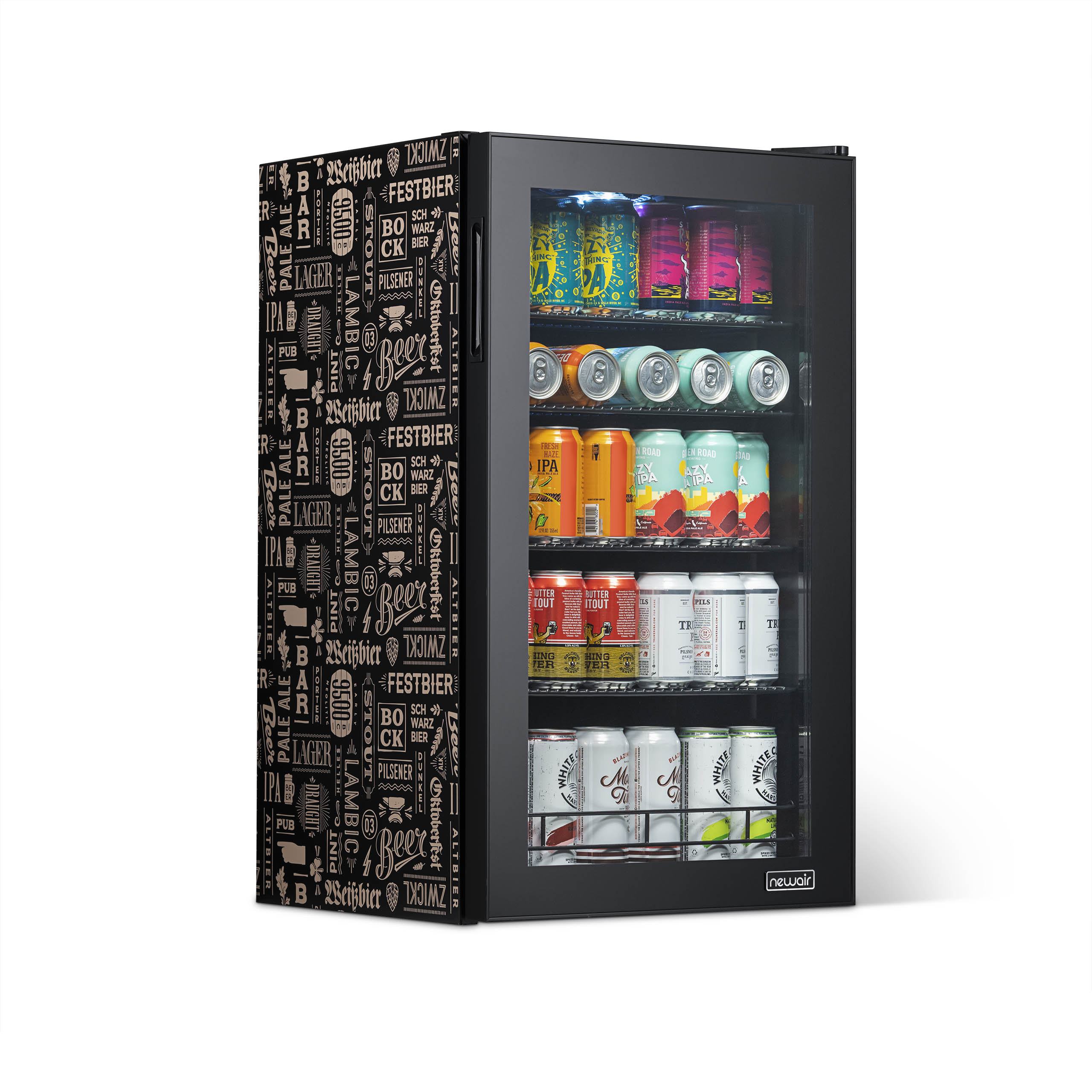 Newair Custom Designed Freestanding 126 Can Beer Fridge with SplitShelf ...