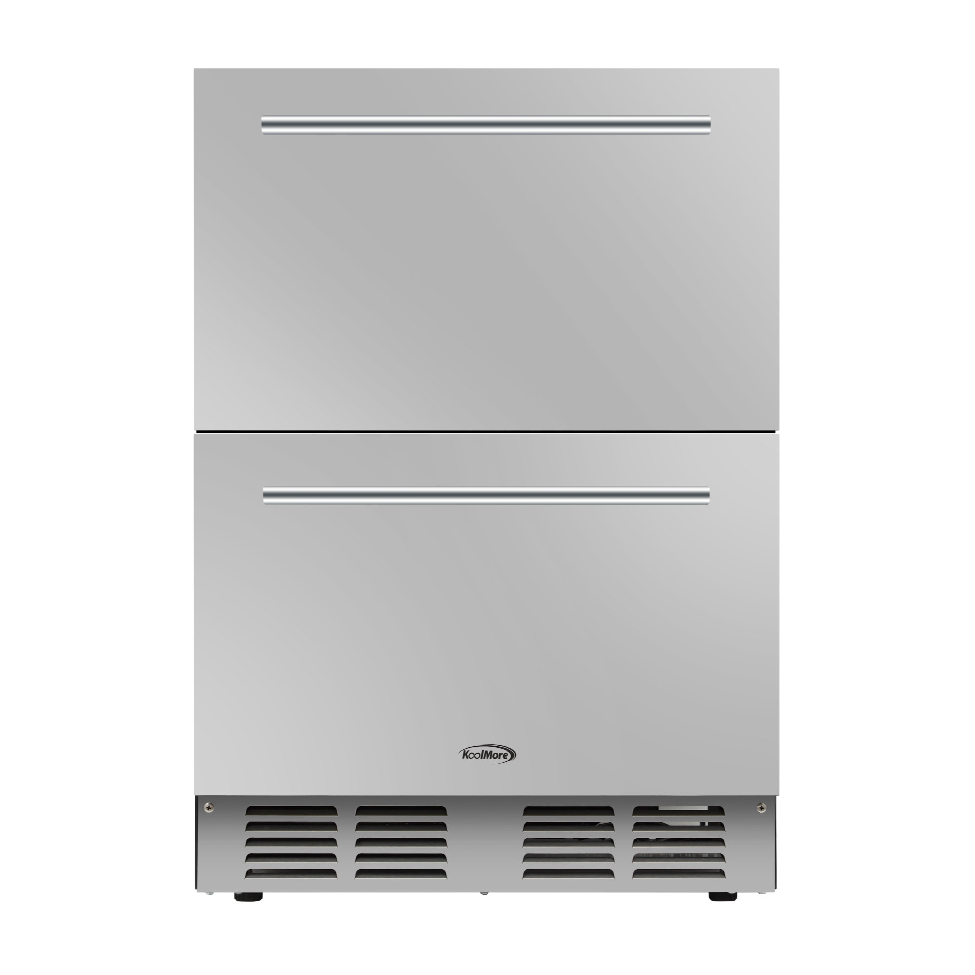 KoolMore 24 in. Built-in Two-Drawer Refrigerator in Stainless-Steel (KM ...