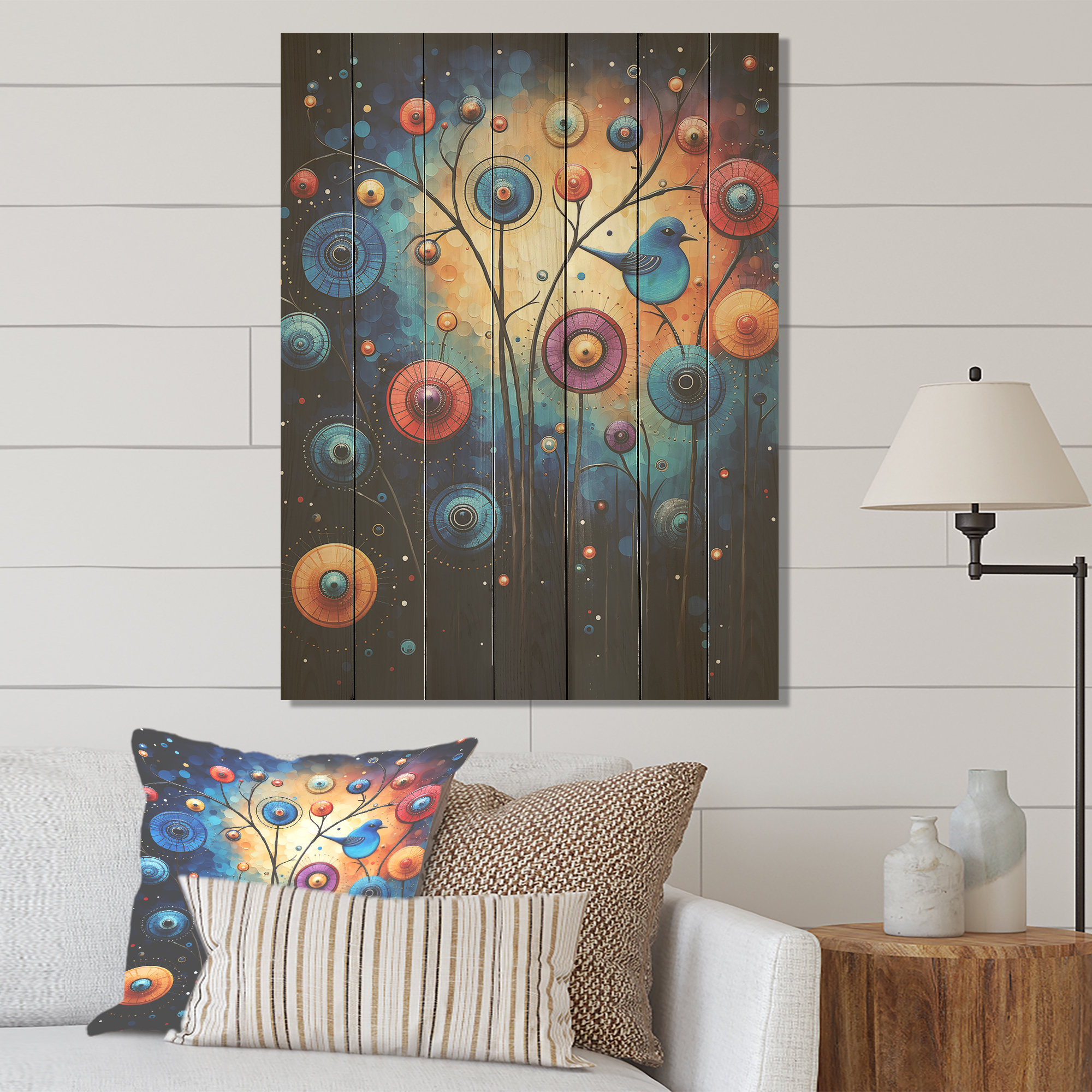 Winston Porter Blue Animated Nature's Symphony - Animation On Wood ...