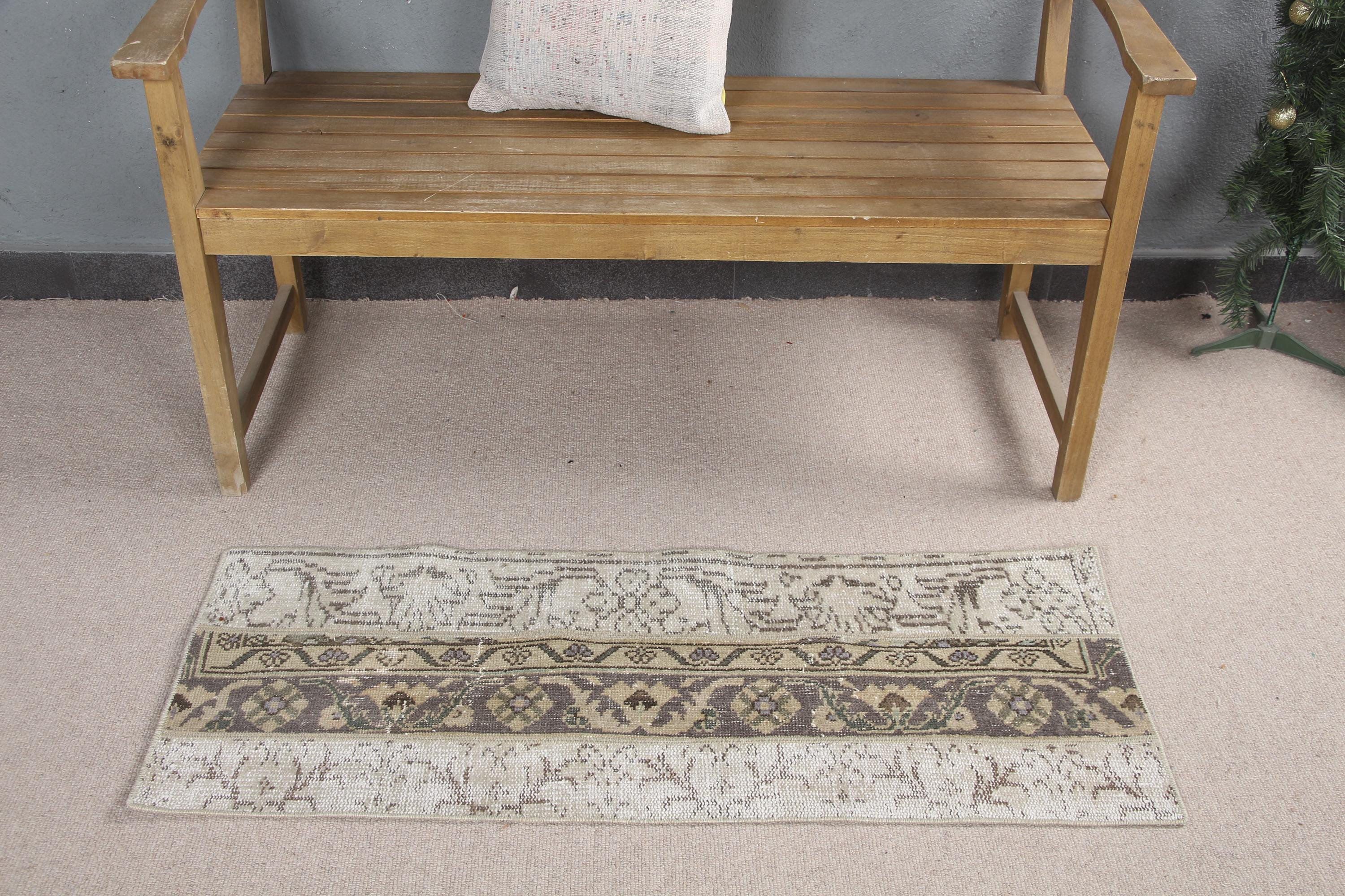 Bungalow Rose Vintage Turkish Door Mat In Beige And Brown Floral ...