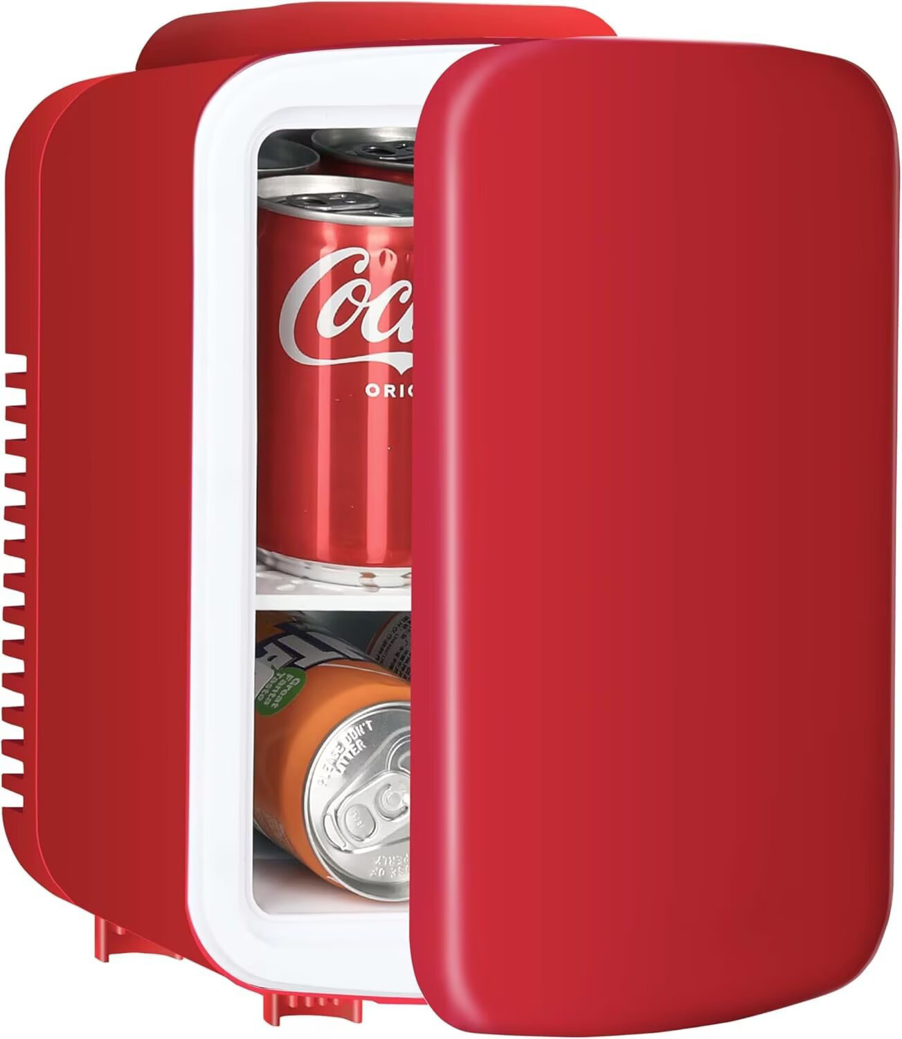 Simple Deluxe 4L/6 Can Mini Fridge, Portable Cooler & Warmer Freon-Free ...