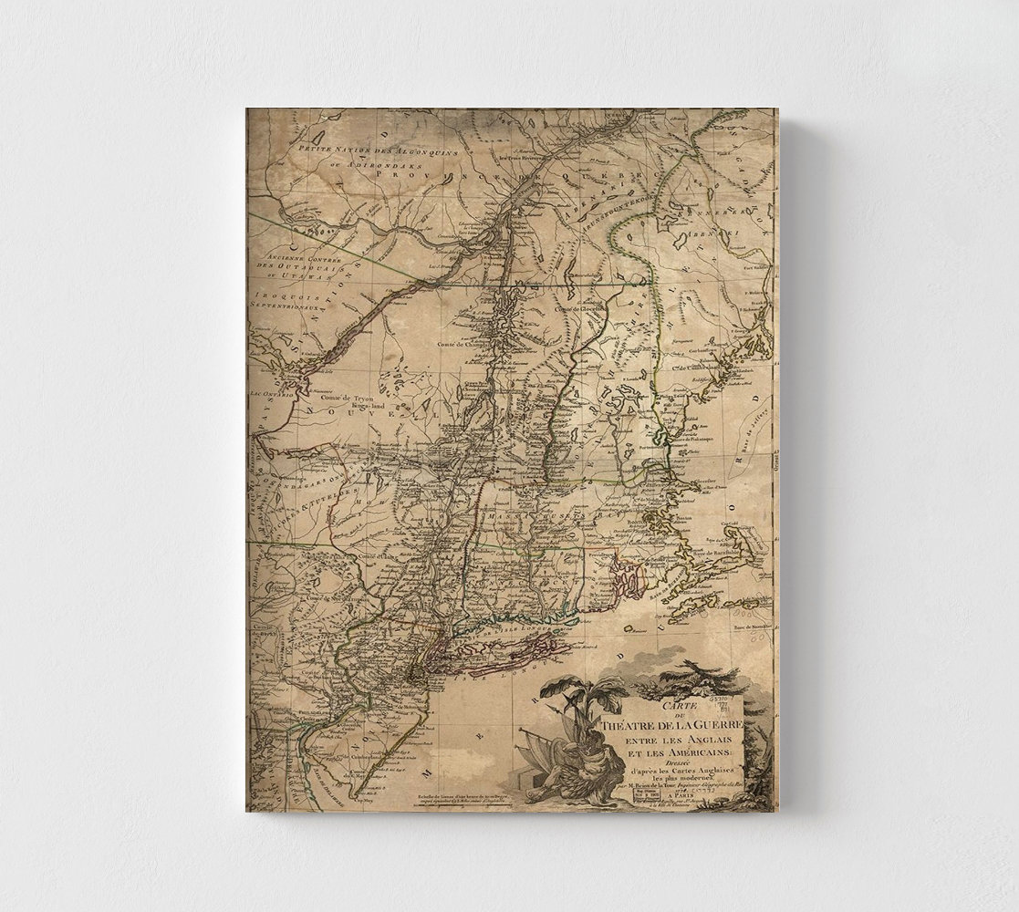 WeFrameArt Theatre Of War In The Thirteen Colonies 1777, Colonial House ...