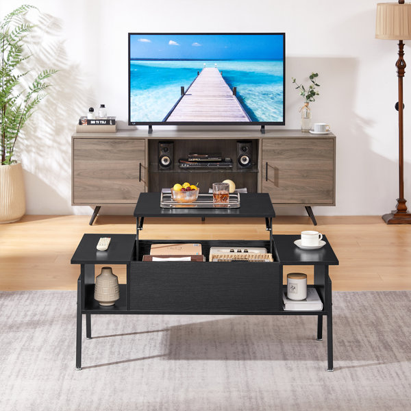 Wade Logan® Table basse à plateau relevable Berck avec tablette de ...