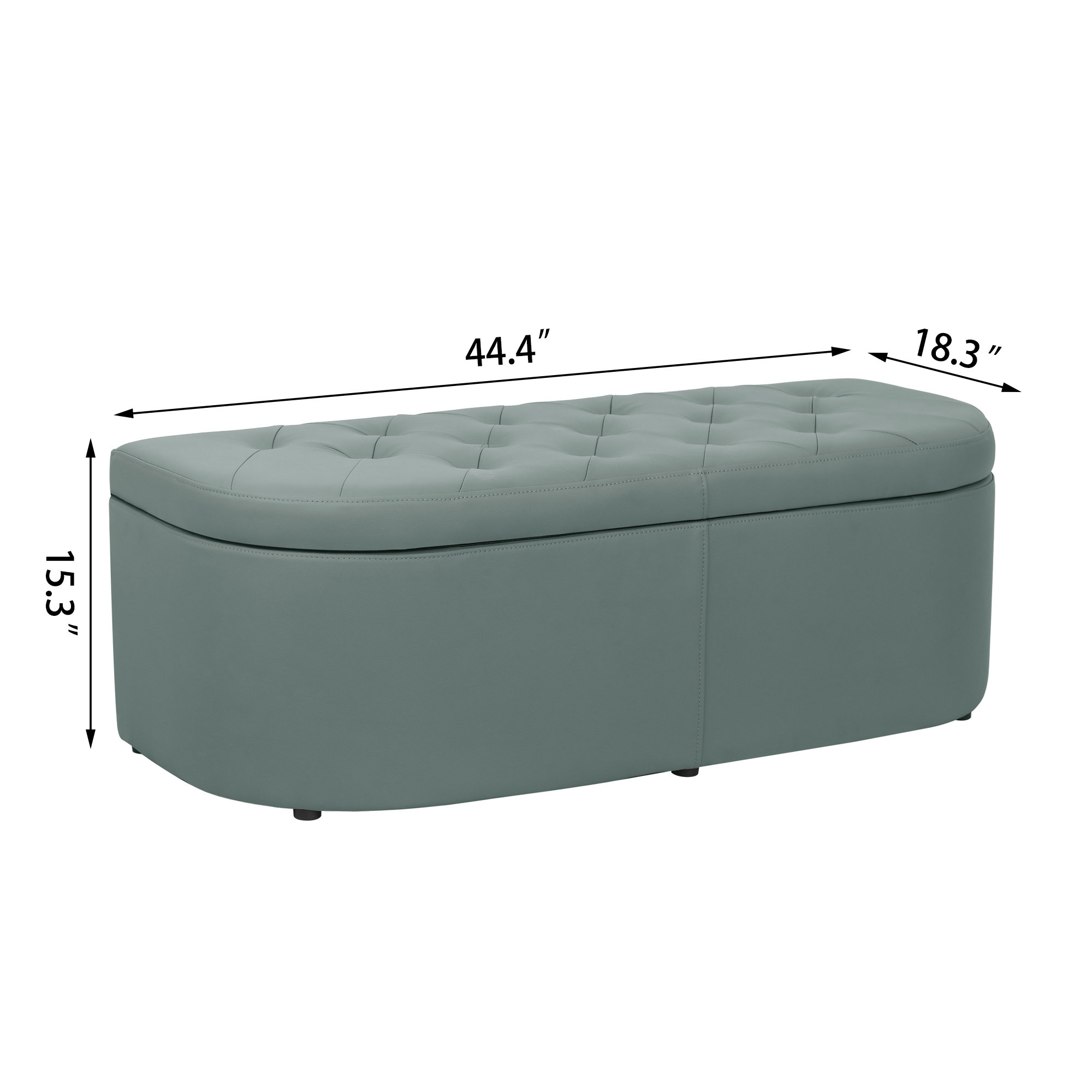 Latitude Run® Khyrin Faux Leather Flip Top Storage Bench & Reviews ...