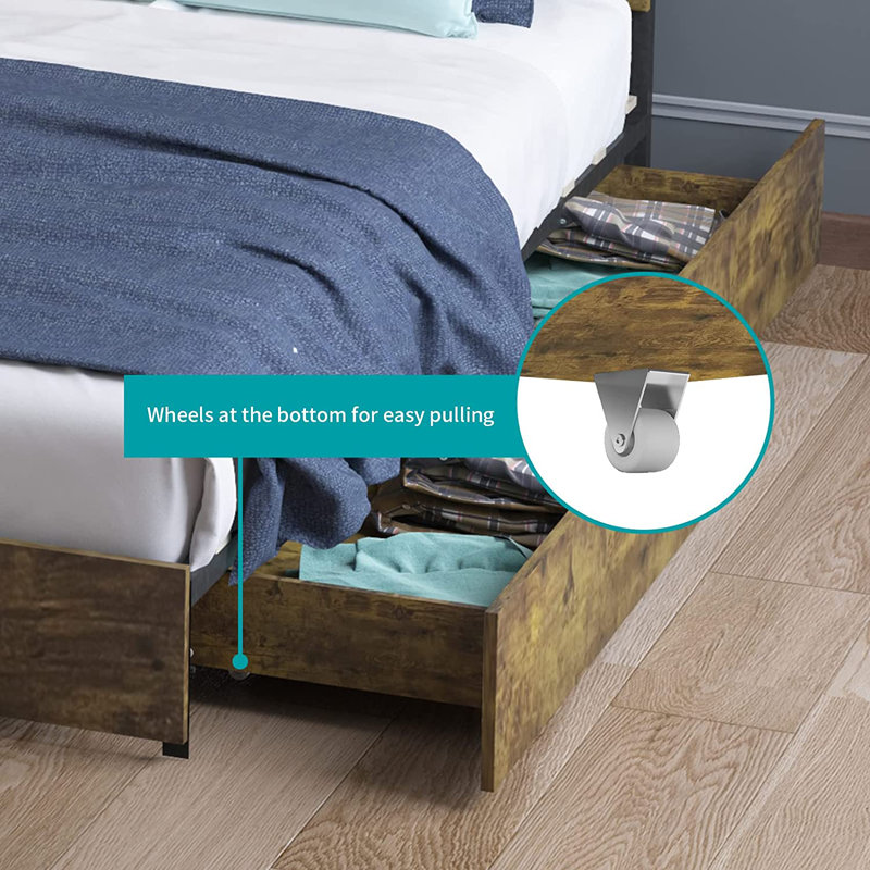 Millwood Pines Aahim Storage Platform Bed & Reviews | Wayfair