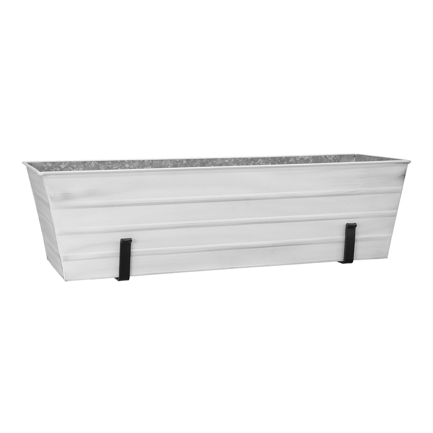 Gracie Oaks Paxtonia Galvanized Steel Window Box Planter & Reviews ...