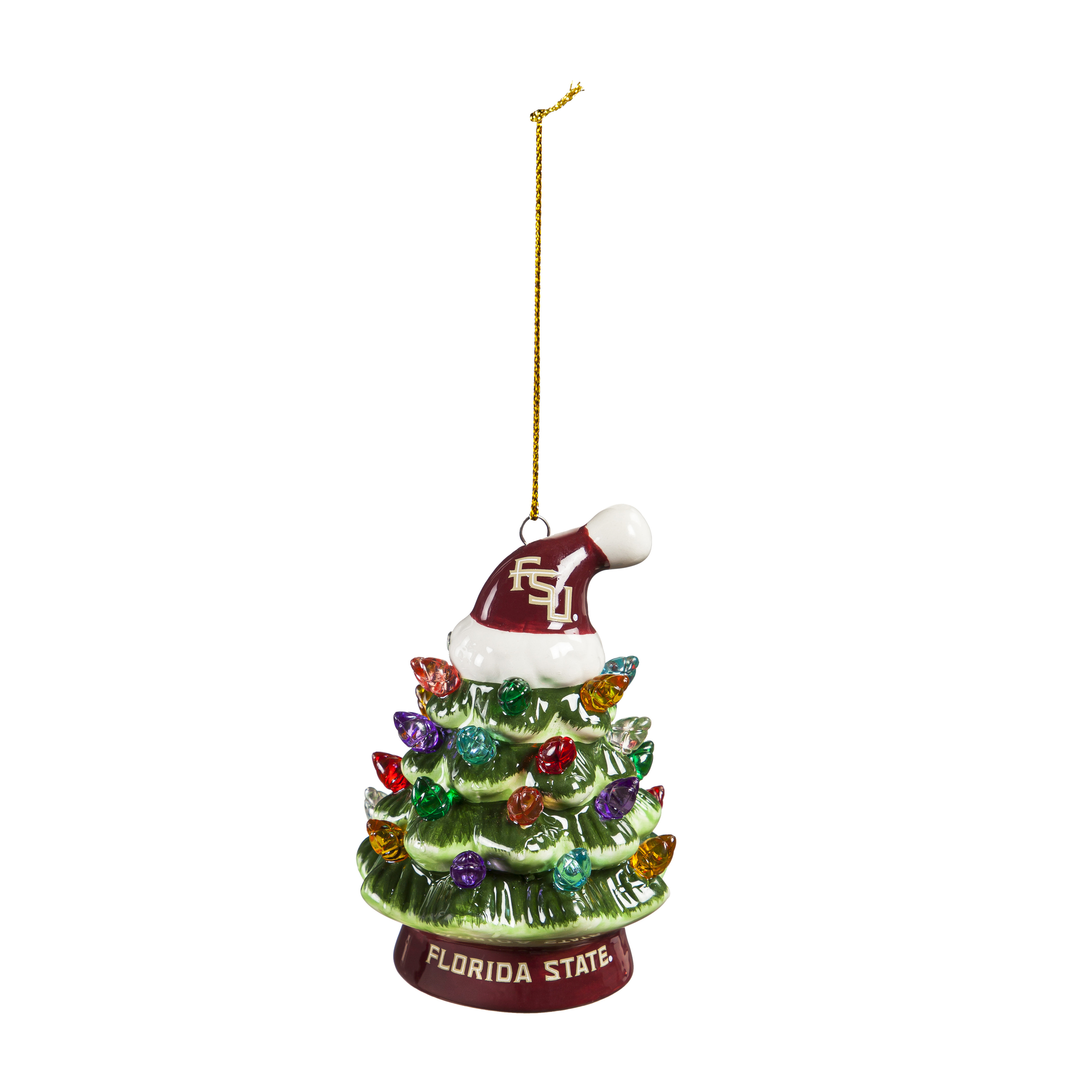 Evergreen Enterprises, Inc 4" LED Ceramic Christmas Tree Ornament With ...