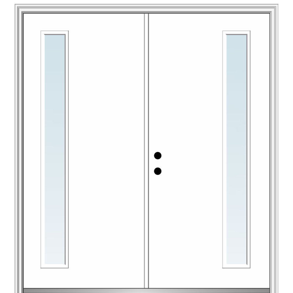MMI DOOR Spotlight Primed Fiberglass Prehung Front Entry Doors | Wayfair