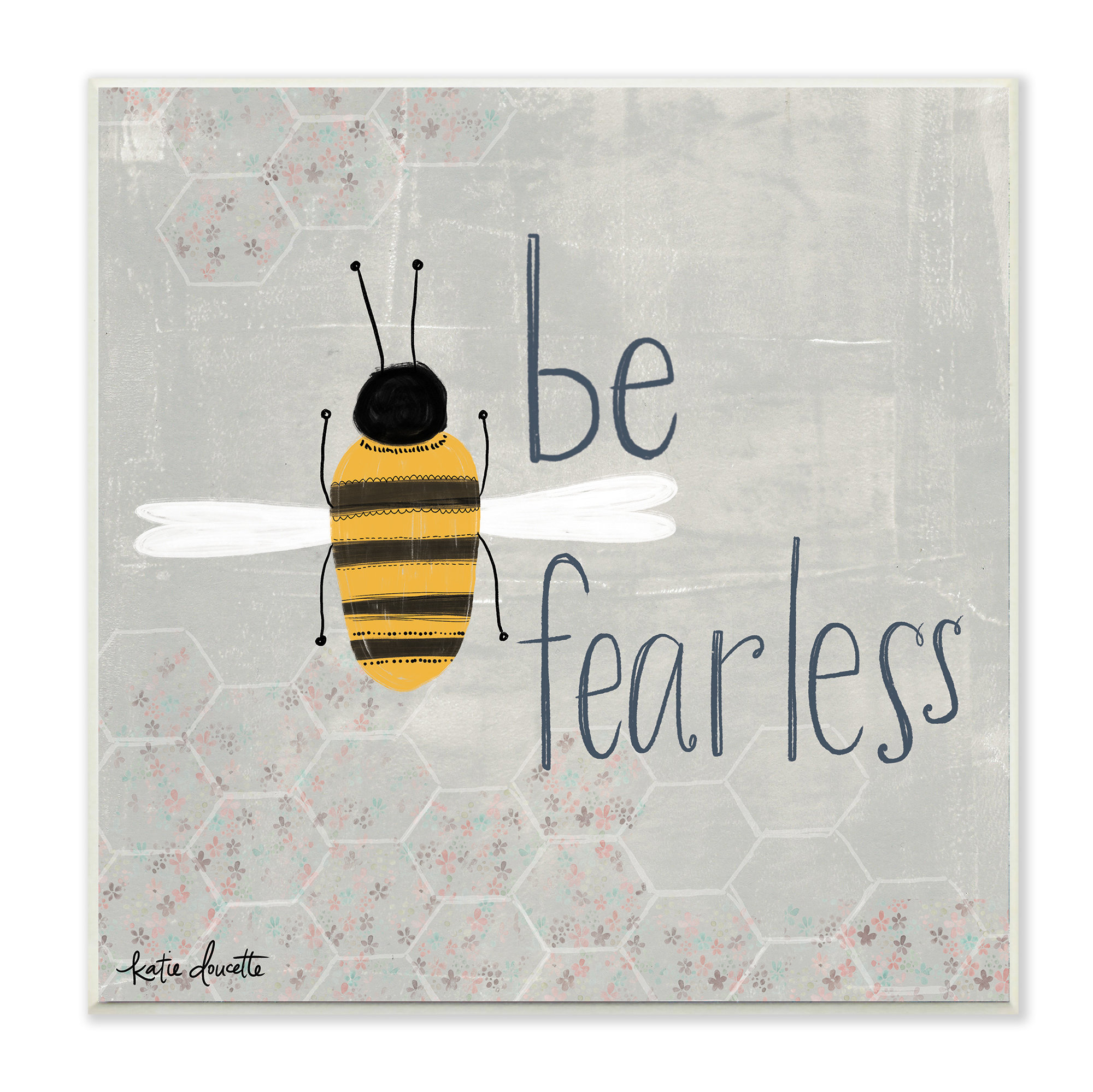 Isabelle & Max™ Seaver Be Fearless Bee Illustration Kids Wall Décor ...