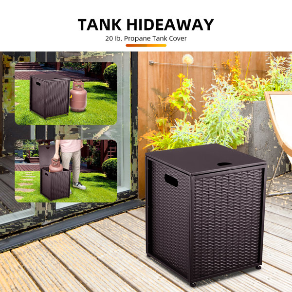 Blue Elephant Propane Tank Cover Table, 9 Kg Propane Tank Storage Box ...