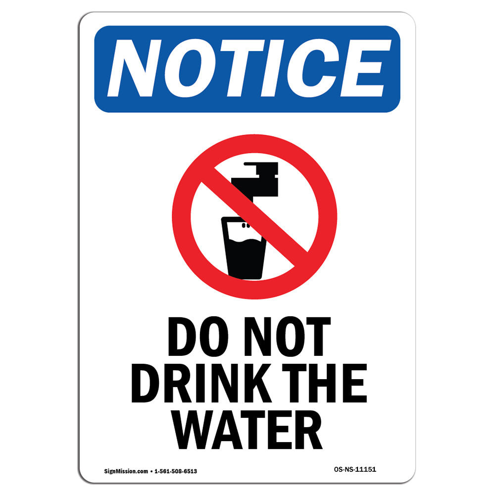 SignMission Do Not Drink The Water Sign | Wayfair