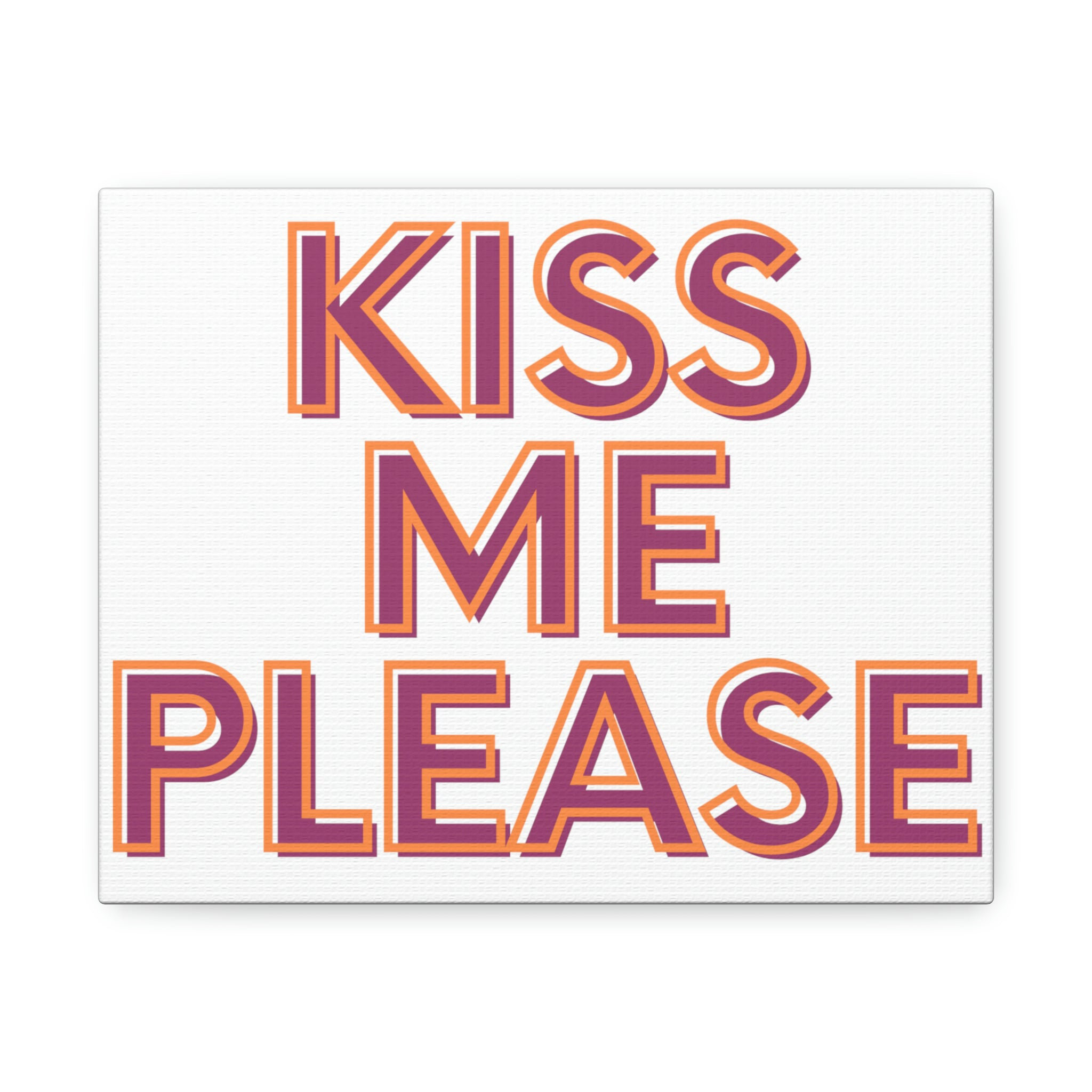 Trinx Kiss Me Please by Kelly Johnson - Wrapped Canvas Textual Art ...