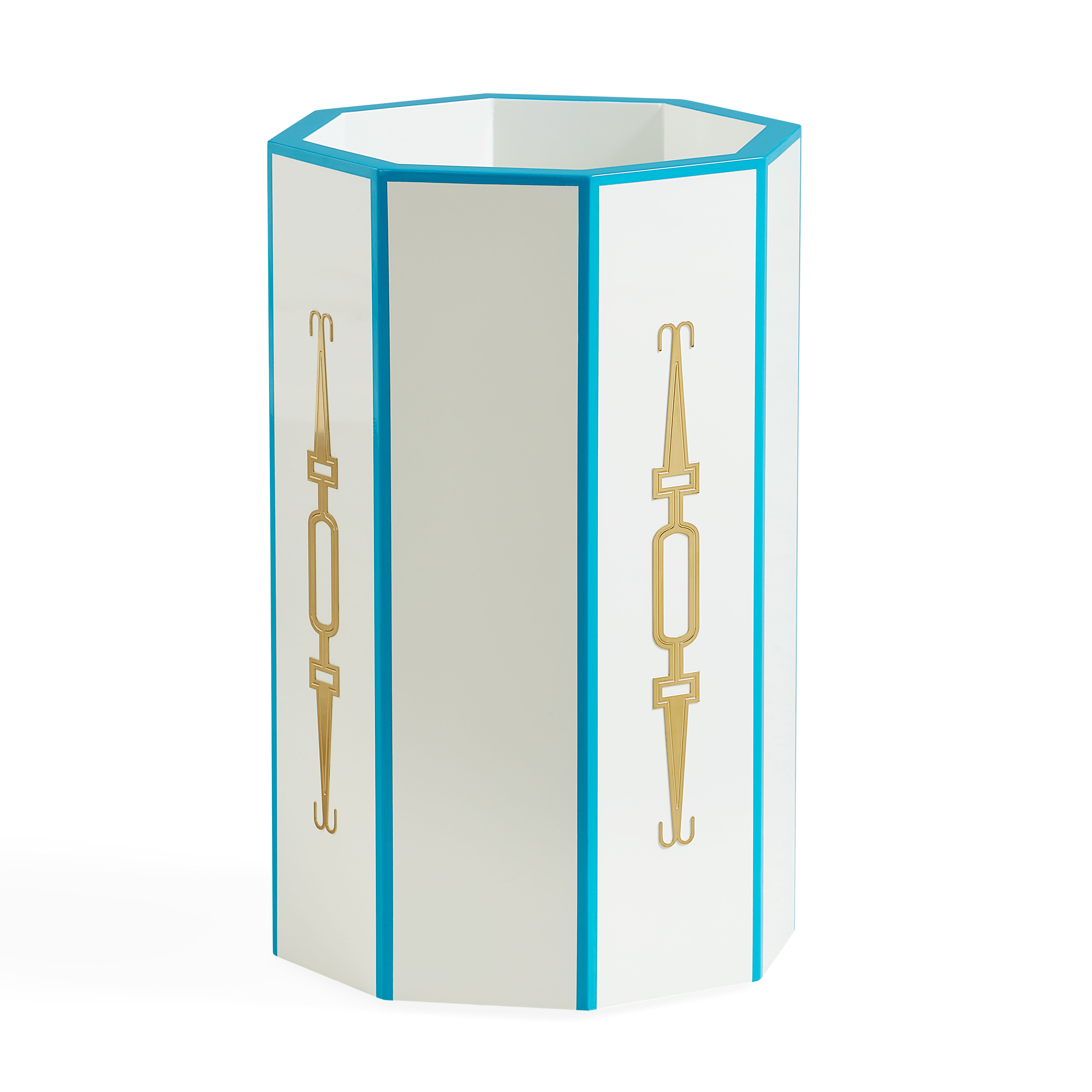 Jonathan Adler Turner Freestanding Umbrella Stand in Blue/White | Perigold