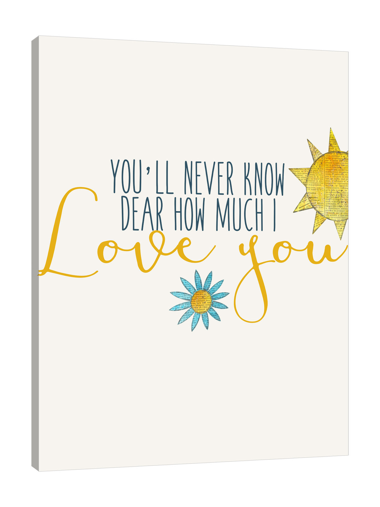 Jaxson Rea My Sunshine 3 by Kimberly Allen - Wrapped Canvas Textual Art ...