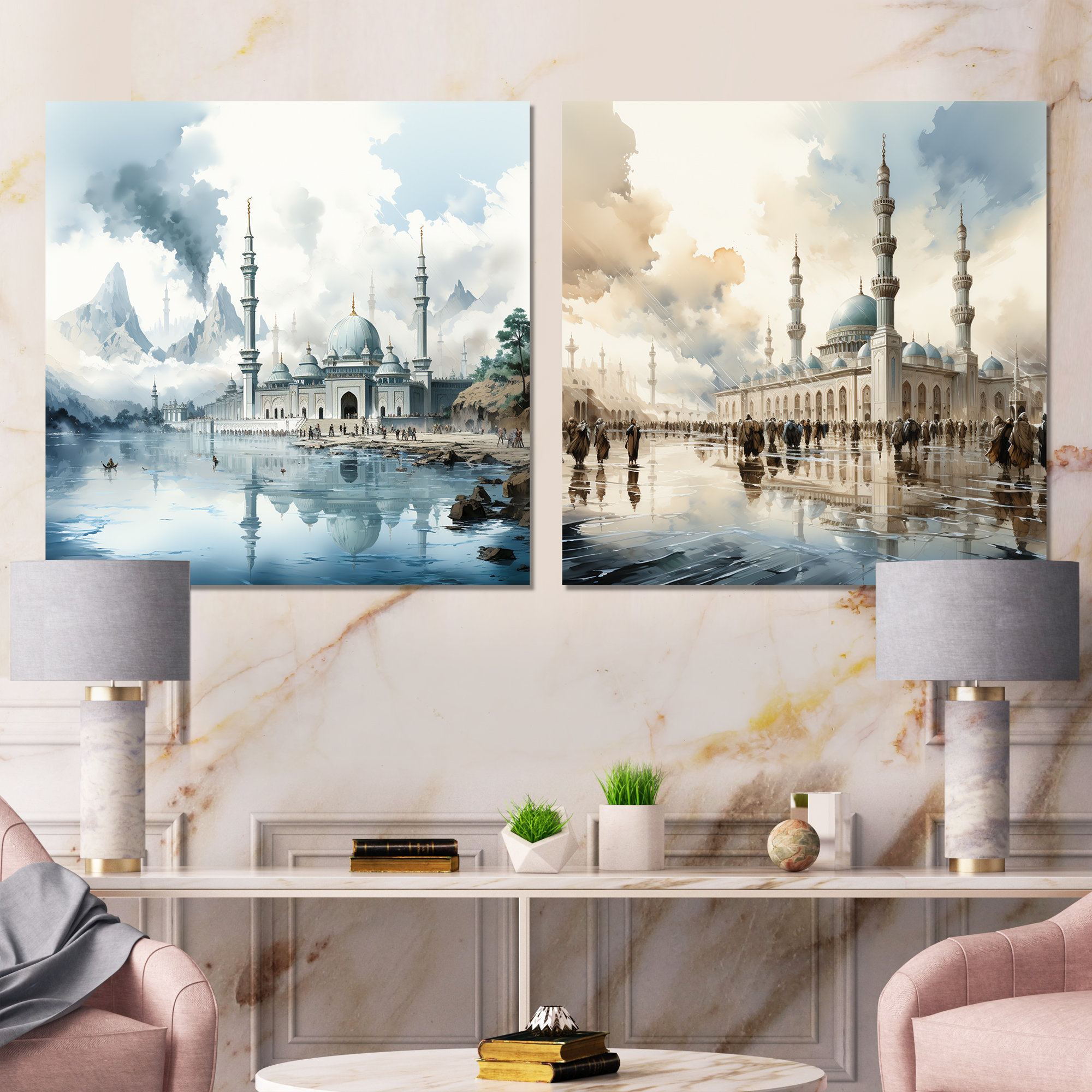 Red Barrel Studio Prophets Mosque Islam I - Islam Metal Prints Square ...