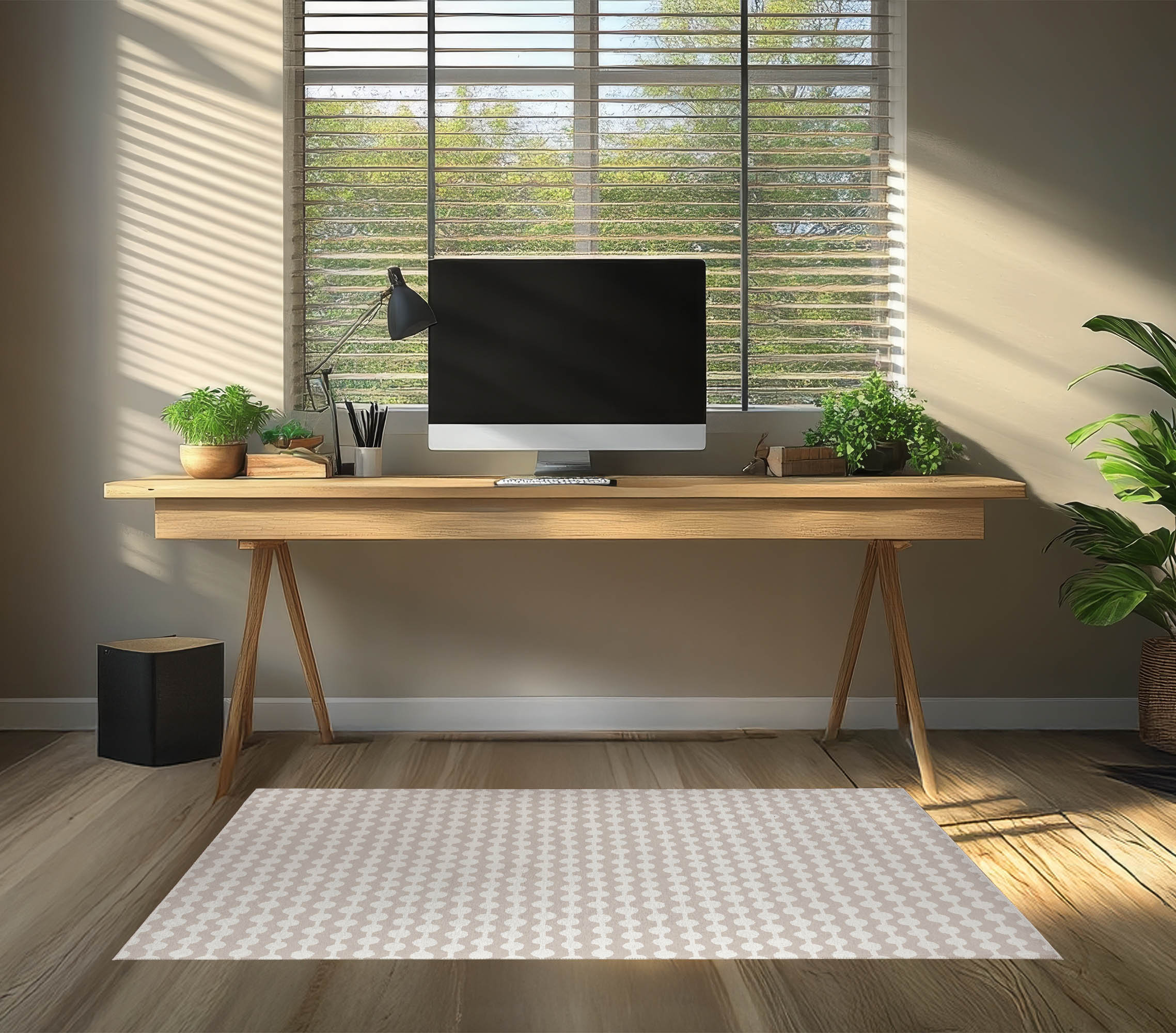 Christopher's Corner Dot Tied Office Mat | Wayfair